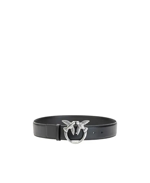 Pinko Love Birds Buckle Belt - Black