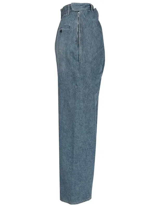 Loewe Draped Jeans In Denim