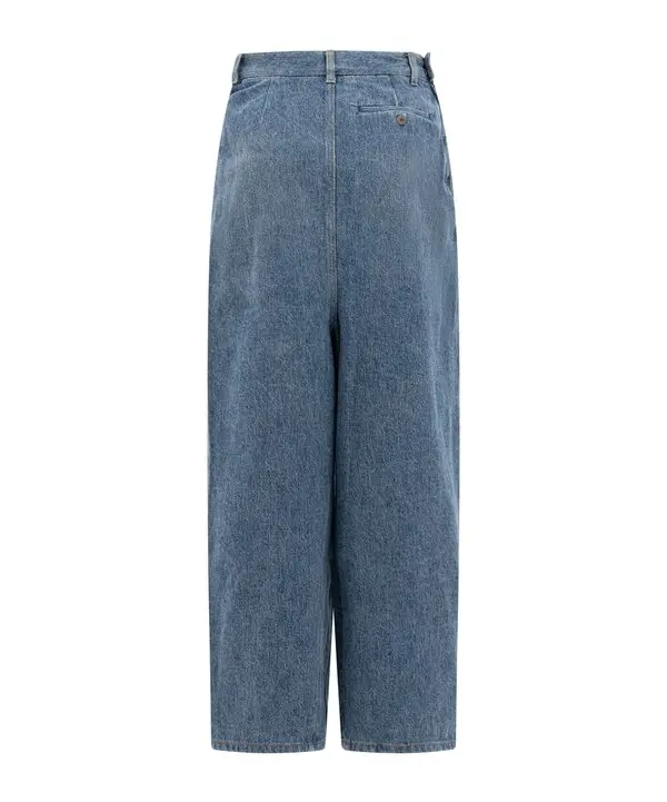 Loewe Draped Jeans In Denim