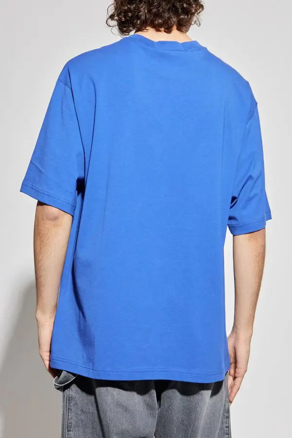 Versace Logo Printed Crewneck T-shirt