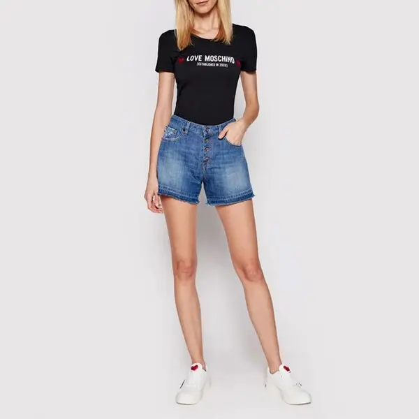 Moschino Round Neck Logo T-shirt