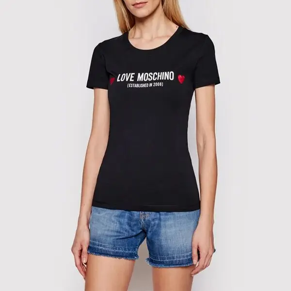 Moschino Round Neck Logo T-shirt