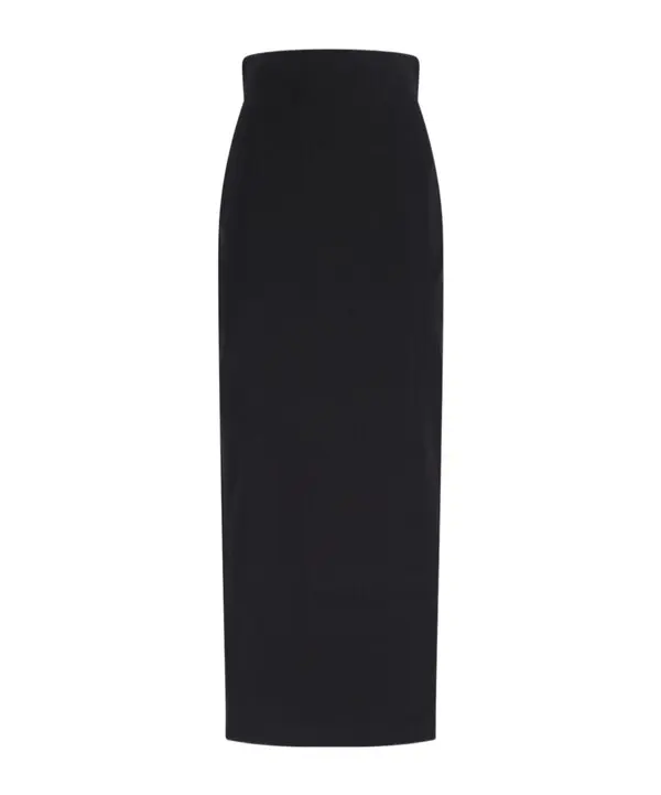 Rick Owens High-waist Midi Skirt With Back Slit