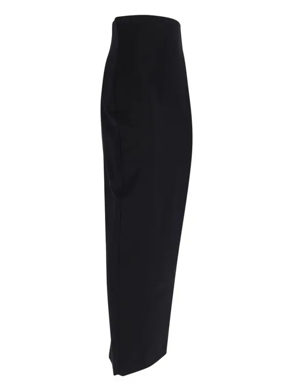 Rick Owens High-waist Midi Skirt With Back Slit