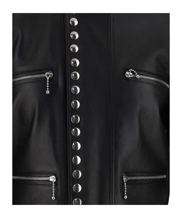 Celine Racer Blouson Jacket In Soft Lambskin