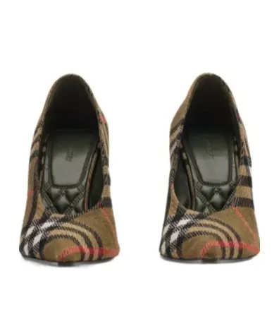 Burberry Check High Pumps