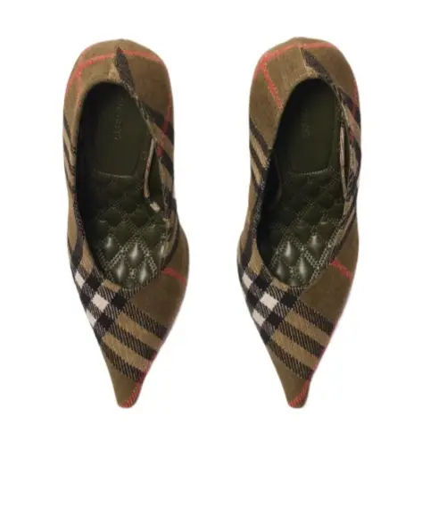 Burberry Check High Pumps
