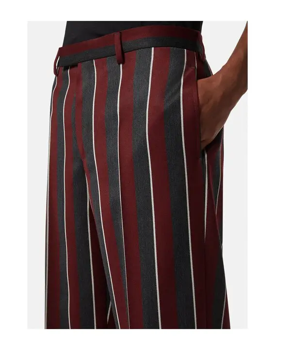 Versace Regimental Stripe Wide-leg Trousers