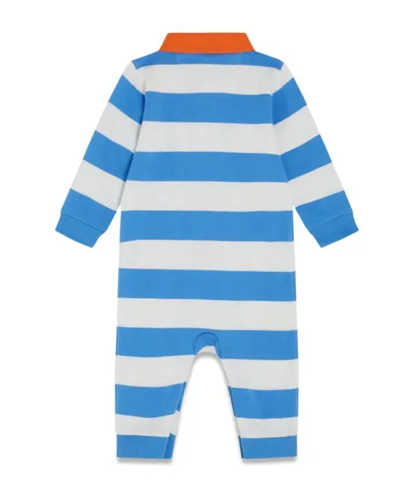 Ralph Lauren Polo Pony Embroidered Striped Babygrow