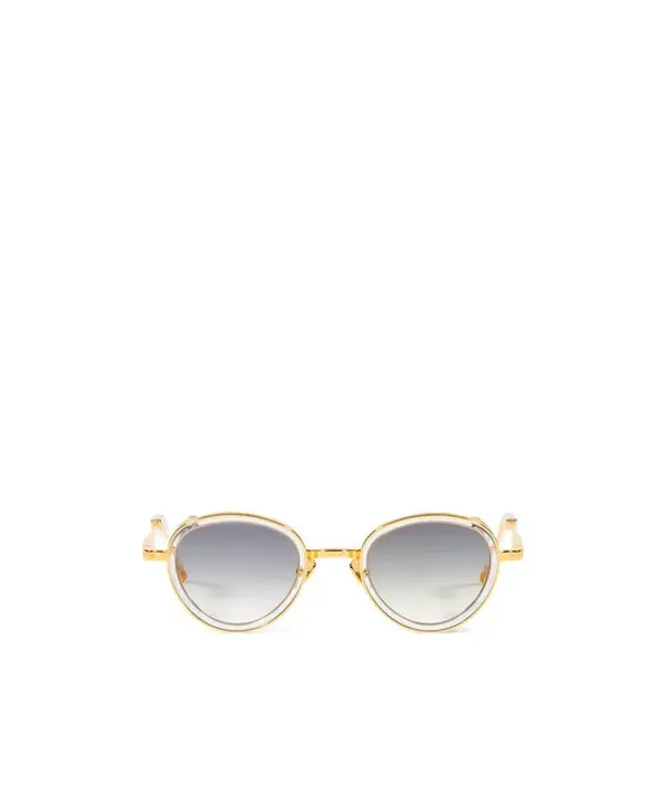 JOHN DALIA Full Rim Oval Sunglasses - Gray