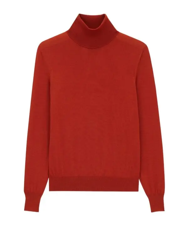 Saint Laurent Turtleneck Long-sleeved Jumper - Brique