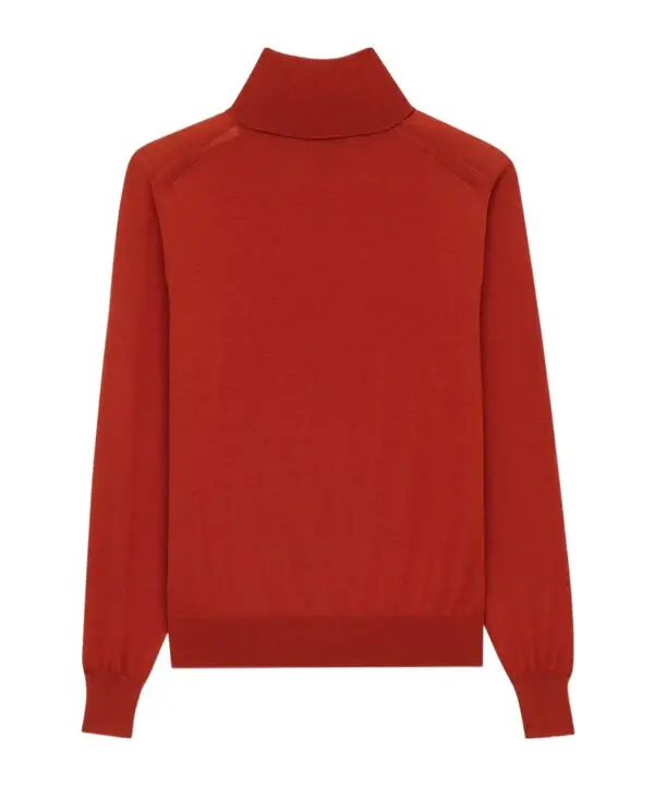 Saint Laurent Turtleneck Long-sleeved Jumper - Brique