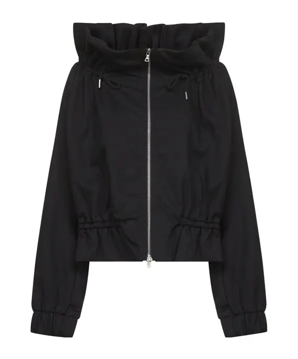 Dries Van Noten Long-sleeved Sweatshirt With Zipper And Drawstring