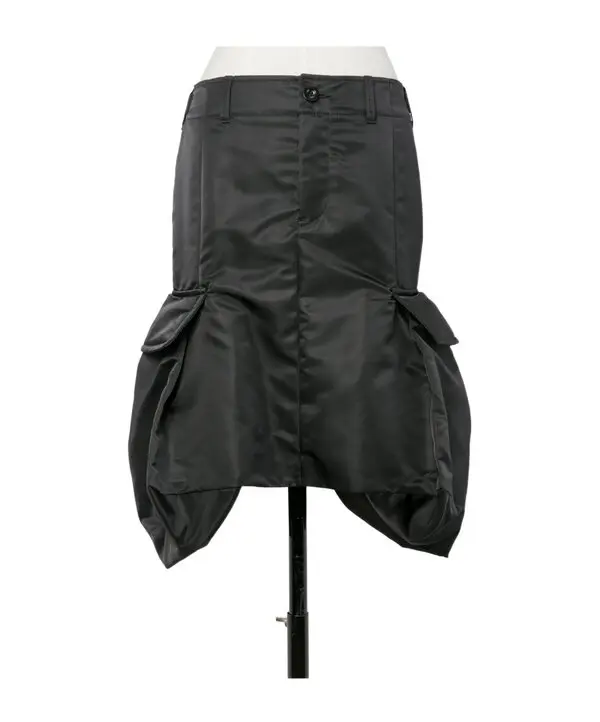 Sacai Cargo-pocket Straight Skirt - Black