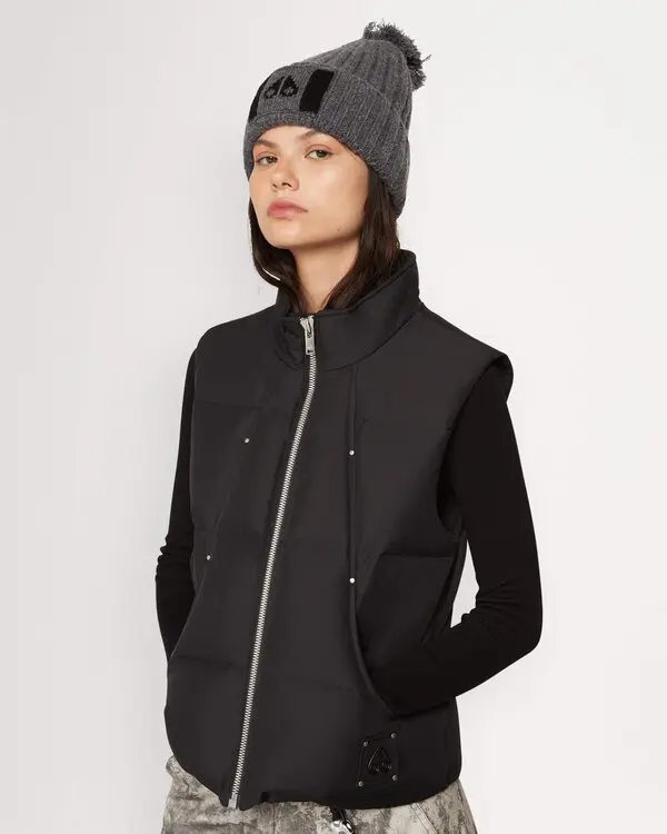 Moose Knuckles Down Vest With Standing Neck