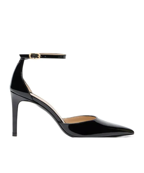 STUART WEITZMAN Power Strap 85 Stiletto Heels - Black