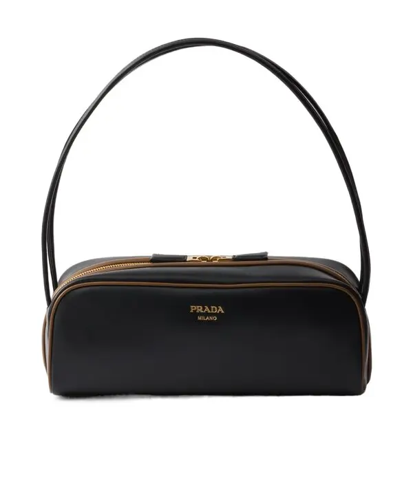 Prada Logo Print Shoulder Bag