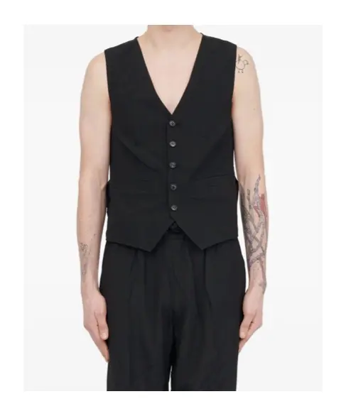 MAISON MARGIELA Wool Blend V-neck Waistcoat
