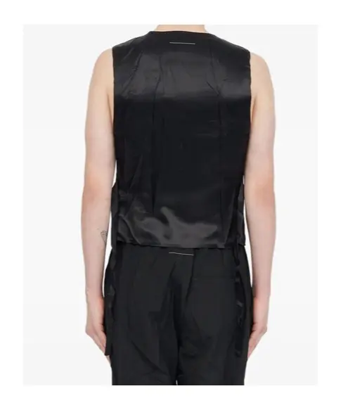 MAISON MARGIELA Wool Blend V-neck Waistcoat
