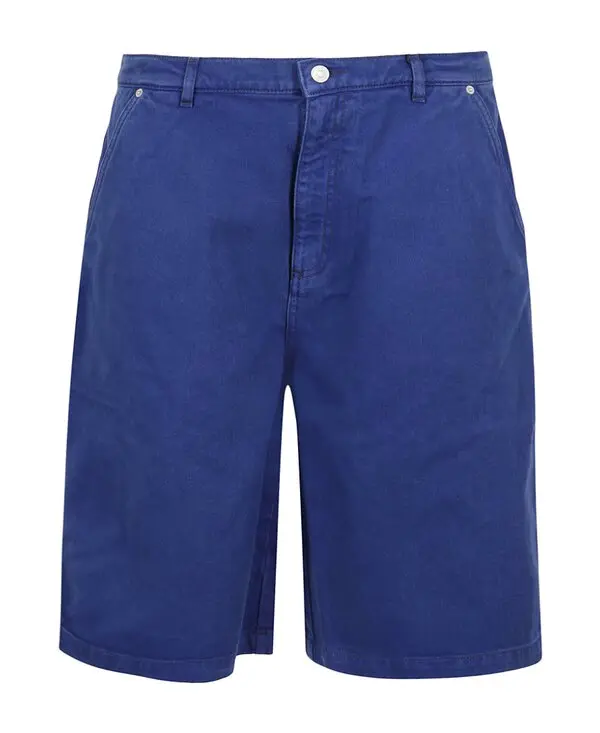 Kenzo Logo Patch Denim Bermuda Shorts