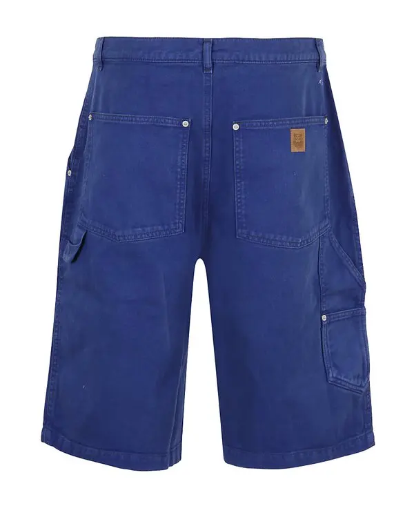 Kenzo Logo Patch Denim Bermuda Shorts