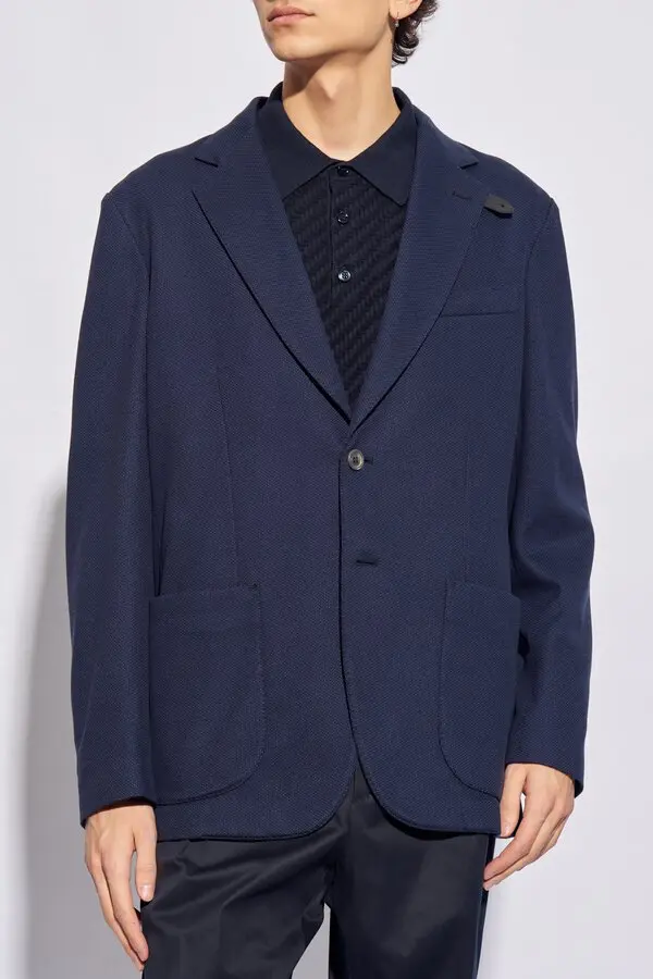 Brioni Patch-pocket Jersey Blazer - Black