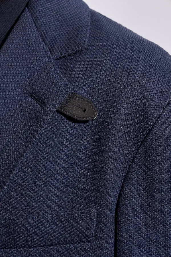 Brioni Patch-pocket Jersey Blazer - Black