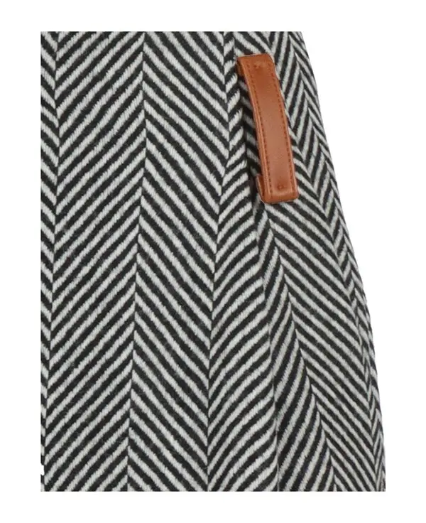FORTE_FORTE Herringbone High Waist Pleated Trousers