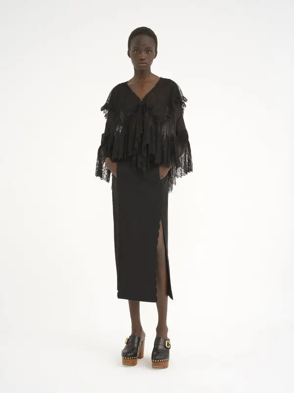 Chloé Low-waist Straight Skirt