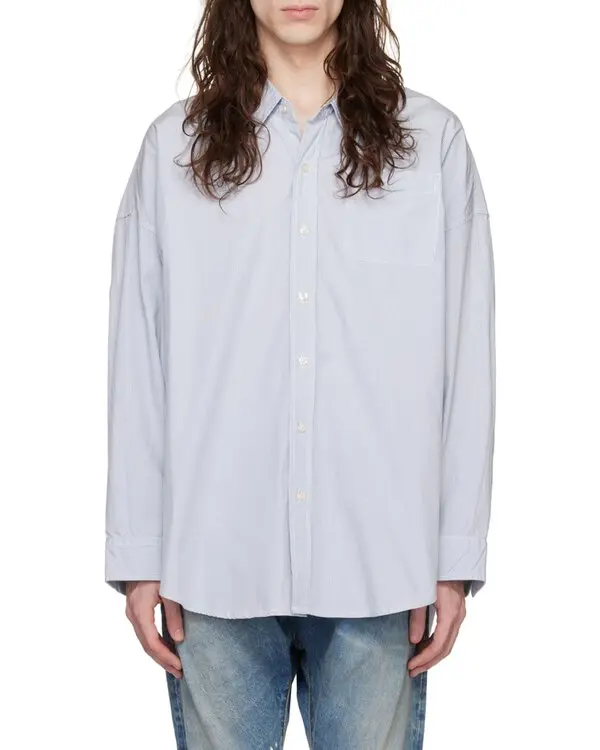 R13 Pinstripe Cotton Shirt