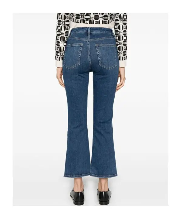 FRAME Le Crop Mini Boot Jeans - Blue