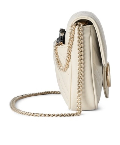 Gucci Gg Marmont Mini Shoulder Bag - White