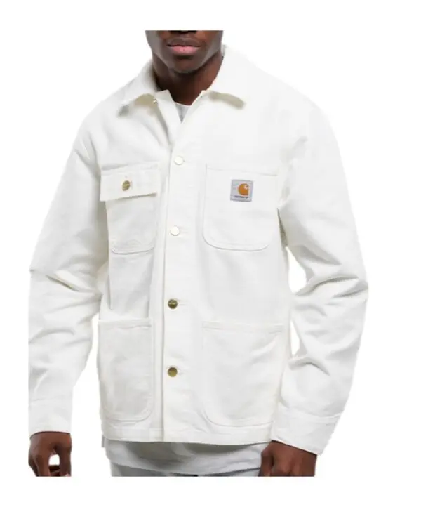 Carhartt Work In Progress Michigan Chore Coat - White