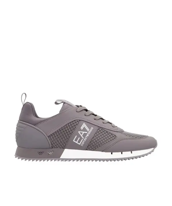 EA7 Cordura Panelled Round Toe Sneakers - Gray