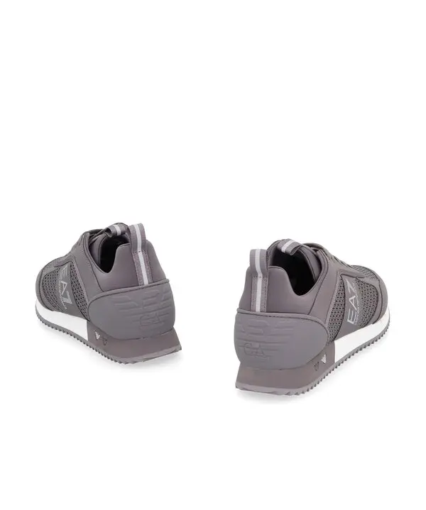 EA7 Cordura Panelled Round Toe Sneakers - Gray