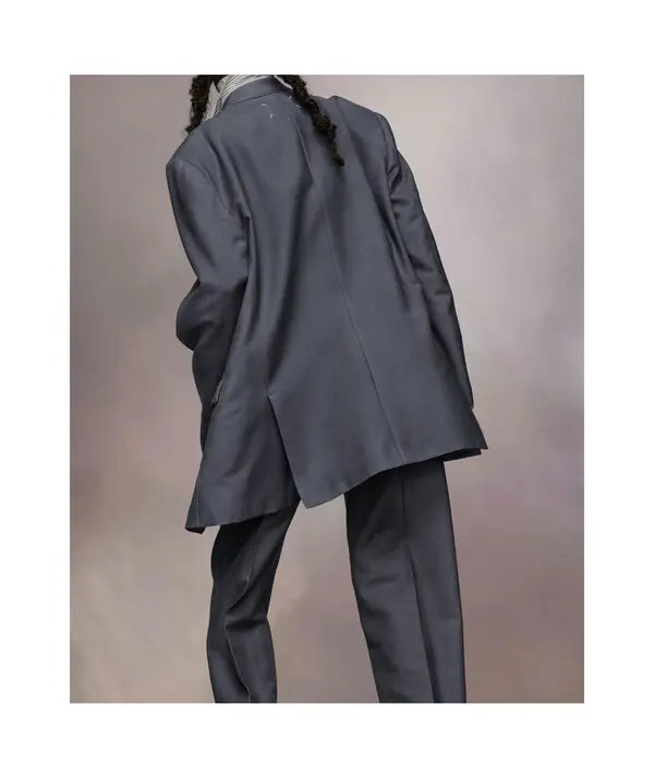 MAISON MARGIELA Single-breasted Blazer - Dark Avion