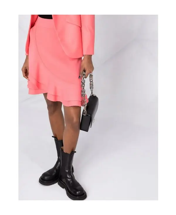 Alexander McQueen Ruffled Asymmetric Mini Skirt