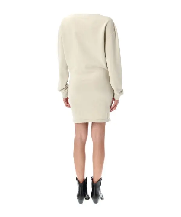 Isabel Marant Étoile Pipper Fleece Twist-front Mini Dress