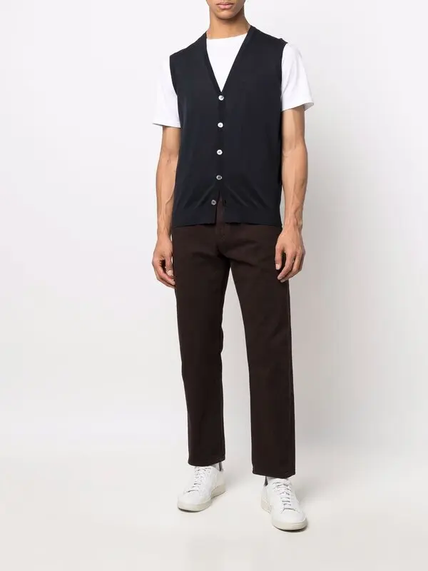 DRUMOHR Sleeveless Buttoned Waistcoat