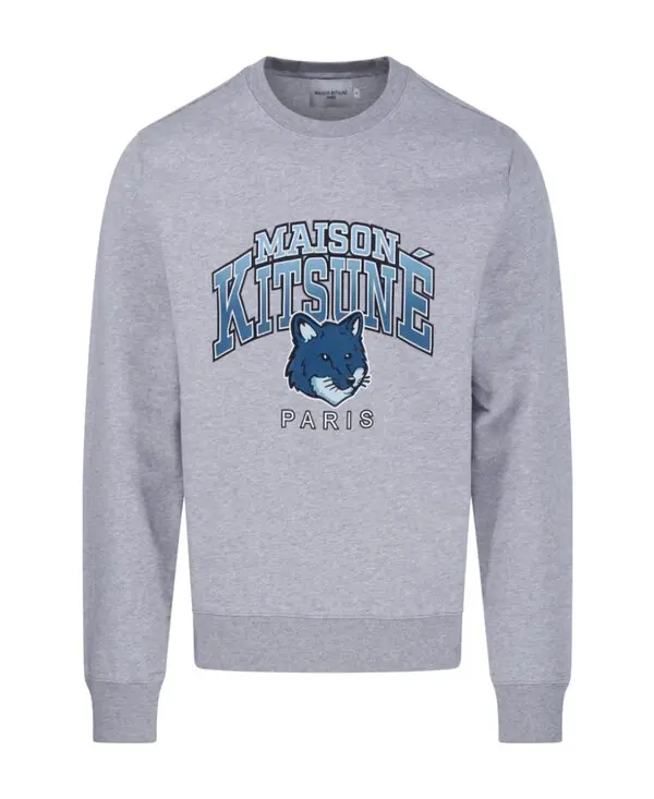 Maison Kitsuné Logo Printed Crewneck Sweatshirt