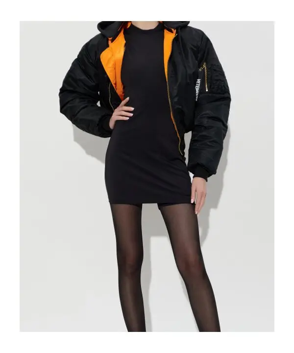 Vetements Sleeveless Fitted Dress With Built-in Shorts