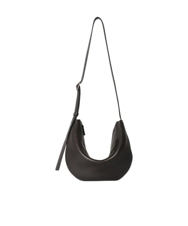 THE ROW Jouvette Shoulder Bag - Dark Brown