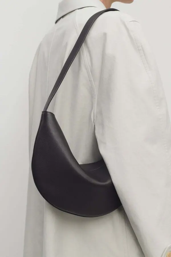THE ROW Jouvette Shoulder Bag - Dark Brown