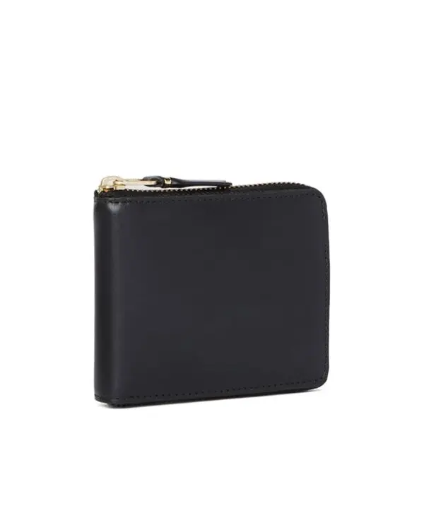 Comme Des Garçons Polka Dot Print Interior Zip-around Wallet - Black
