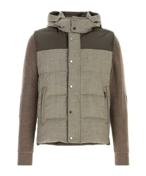 MOORER Benso Hooded Down Jacket - Gray