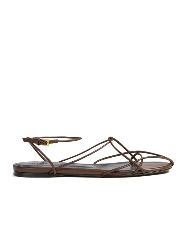 Khaite Loulou Sandals - Cigar