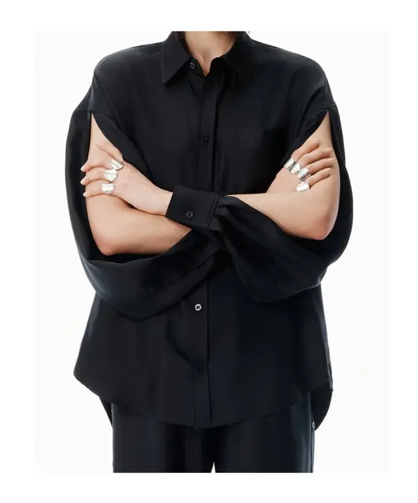 Alexander Wang Slashed Sleeve Shirt