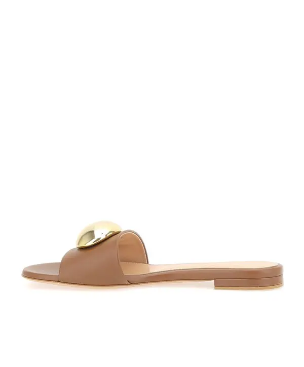 GIANVITO ROSSI Embellished Slip-on Slides