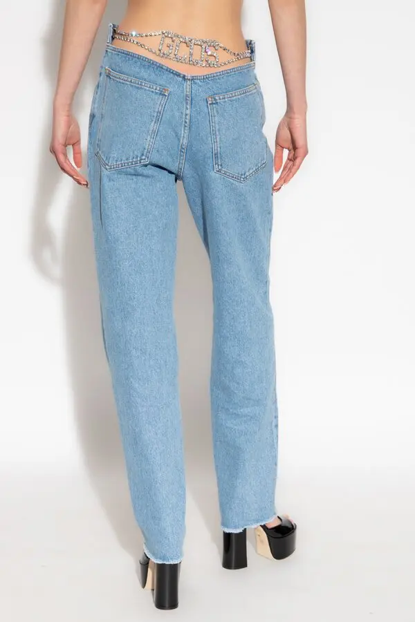 Gcds High-waist Straight-leg Jeans