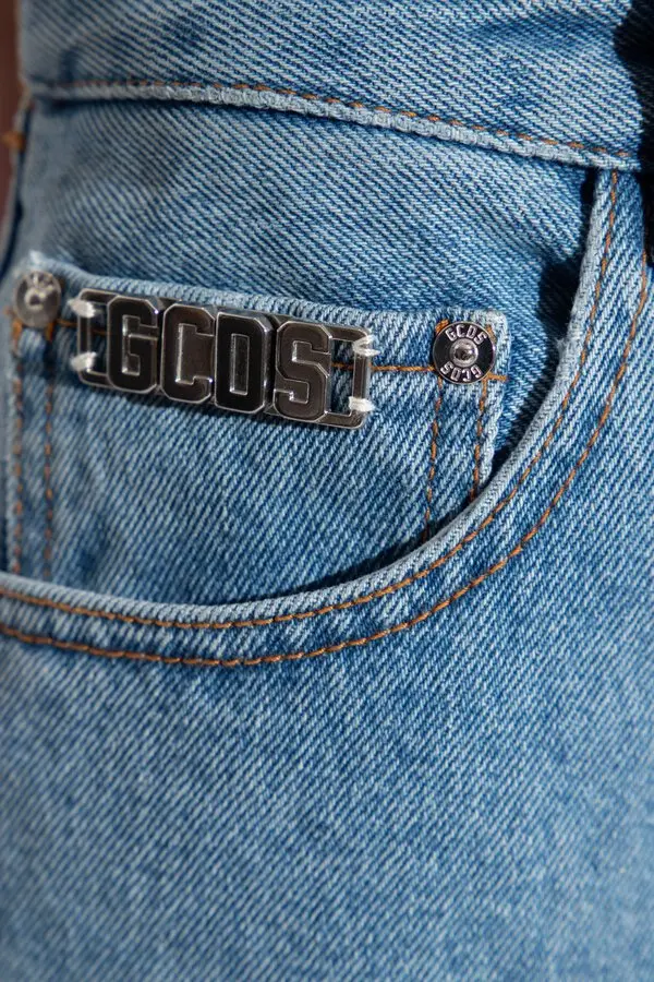 Gcds High-waist Straight-leg Jeans